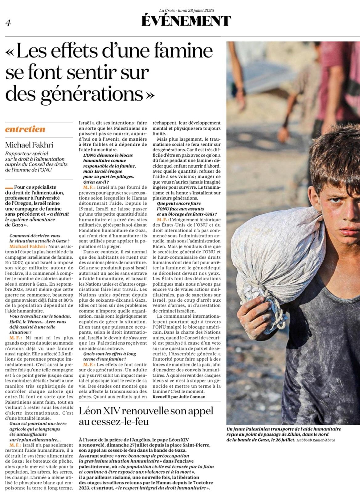 Barbarie sioniste à Gaza : le trauma et la honte liés à la famine se ...
