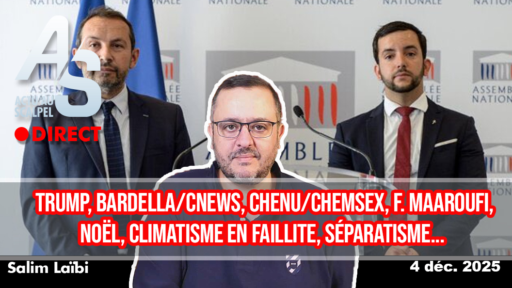 Actu au Scalpel, 4 déc. 25 : Trump, Bardella, Cnews, Chenu/Chemsex ...